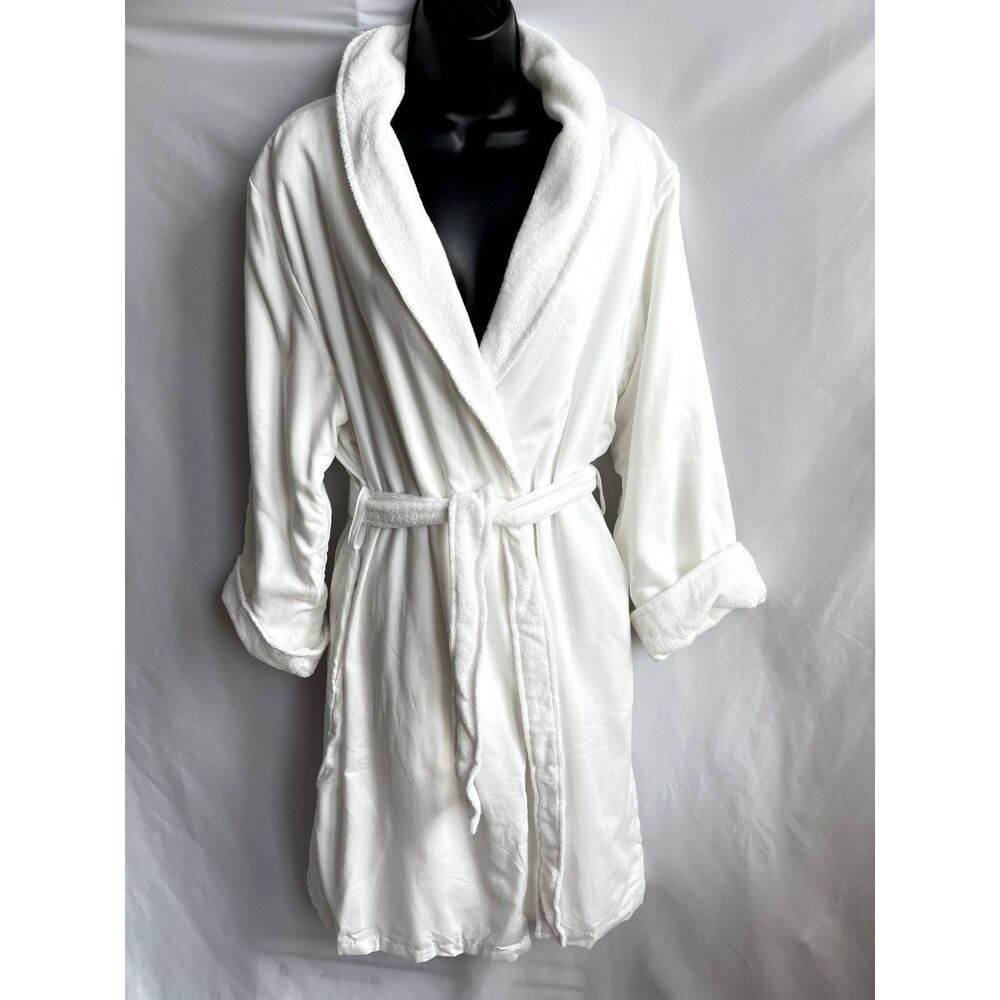 Hotel Collection Nwt White Plush Spa Bathroom Robe Si… - Gem